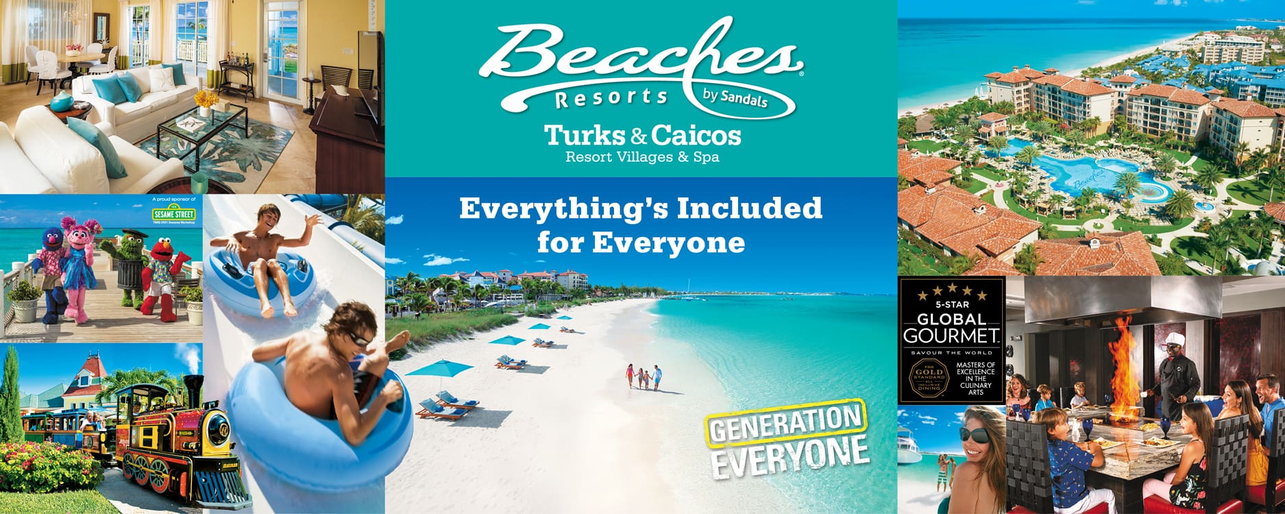 Beaches® Turks & Caicos. Where everything’s included for Generation ...